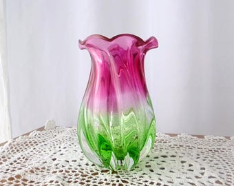 Ruffled rim vase | Etsy