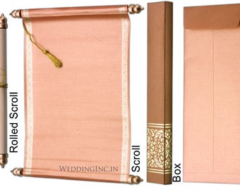 Scroll invitations | Etsy