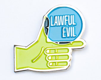 Chaotic Good RPG Alignment 1.25 Enamel Pin