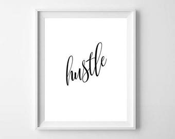 Hustle poster | Etsy