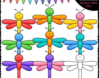 Dragonfly clip art | Etsy