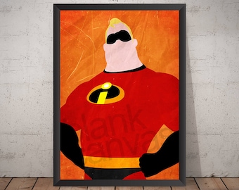 Mr incredible poster | Etsy