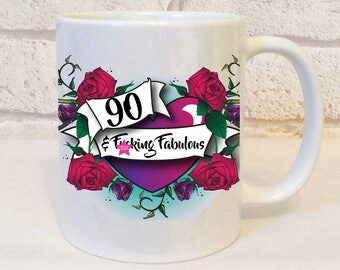90th birthday mug | Etsy