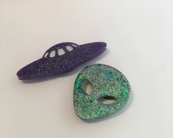 Alien and UFO cookie cutters biscuit dough cutter