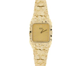 Gold nugget watch | Etsy