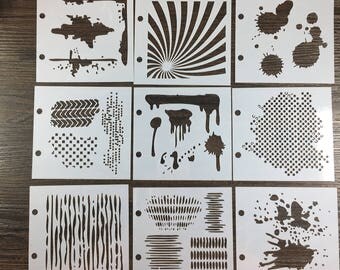 Splatter stencil | Etsy
