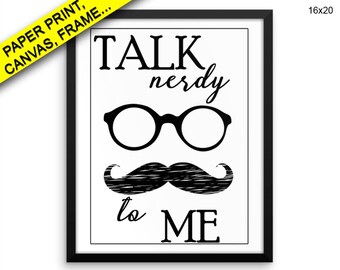 Printable Nerd Art Digital Download Nerdy Wall Art Nerd Baby