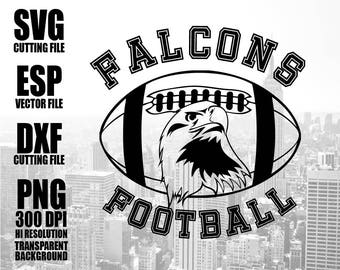 Falcon football svg | Etsy