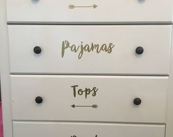 Dresser labels | Etsy