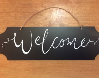 Welcome chalkboard | Etsy