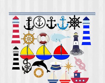 Nautical clip art | Etsy