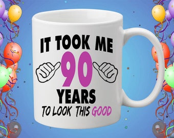 90th birthday mug | Etsy