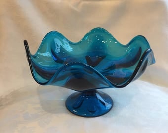 Blue glass bowls | Etsy