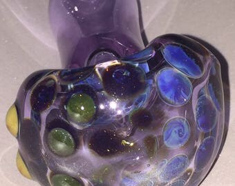 Purple glass pipe | Etsy