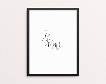 Be mine cursive | Etsy