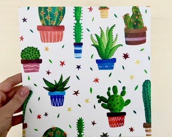 PDF Cactus pillow Hand Sewing Pattern Felt Cactus Pattern