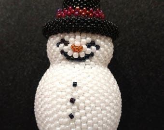Beaded snowman | Etsy