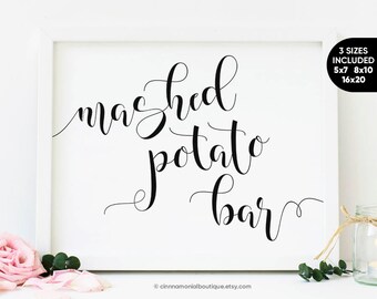 Potato bar sign | Etsy