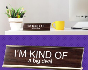 Funny desk sign | Etsy