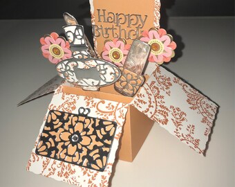 Pop up box card | Etsy