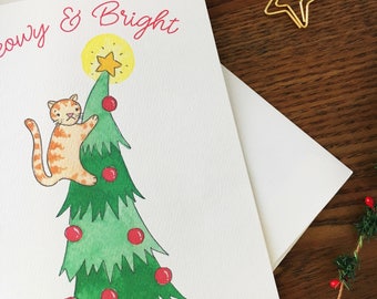 Pun christmas card | Etsy