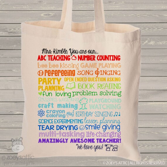 teacher tote bag adorable teacher superpowers tote for