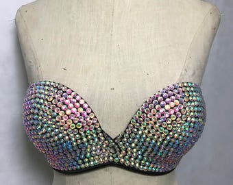 Rhinestone bra | Etsy