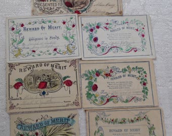 Reward of merit card | Etsy