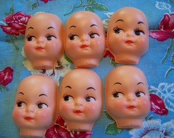 PDF Printable Art Doll Face Transfers iron on doll faces