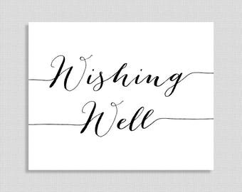 Wishing well sign | Etsy