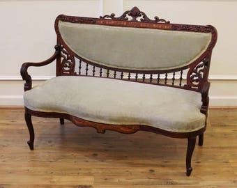 Antique loveseat | Etsy
