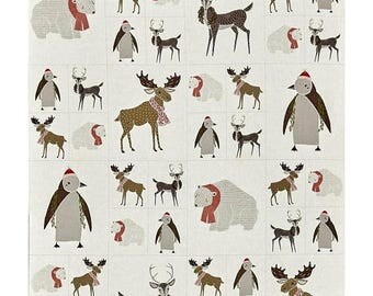 Moose fabric panel | Etsy