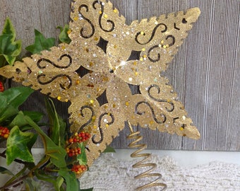Gold tree topper | Etsy