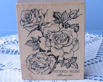 Flower rubber stamps | Etsy