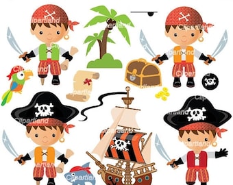 Pirate clipart pirates clip art eyepatch booty ship