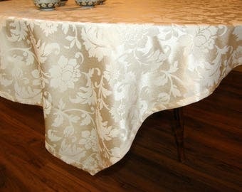 Brocade tablecloth | Etsy