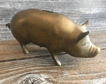 Brass pig | Etsy