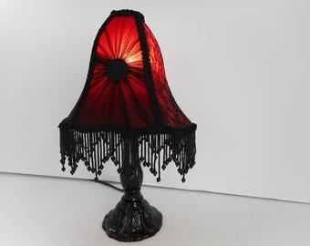 Burgundy lamp | Etsy