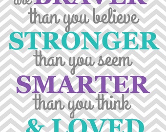 Always Remember Quote Pink and Grey Girl's Room Decor