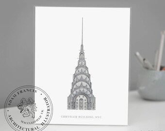 Chrysler building | Etsy