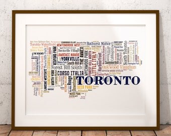 Toronto Print Toronto Skyline Toronto Art Canada Print