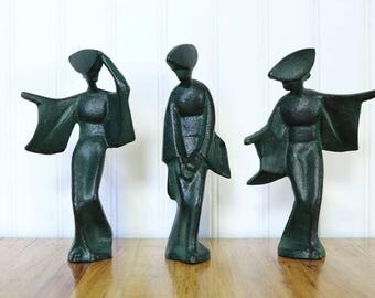 Cast iron geisha | Etsy