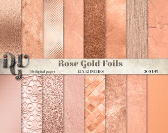 Rose gold foil | Etsy