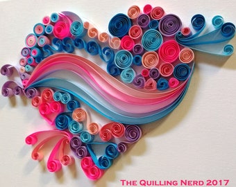 Quilled heart | Etsy