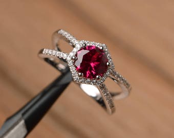 Ruby ring | Etsy