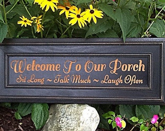 Custom porch sign | Etsy