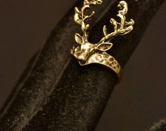 Elk antler ring | Etsy