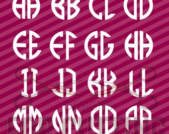 Two letter monogram | Etsy