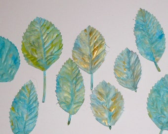 Hand painted leaves | Etsy
