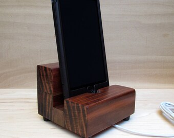 Wood phone stand | Etsy